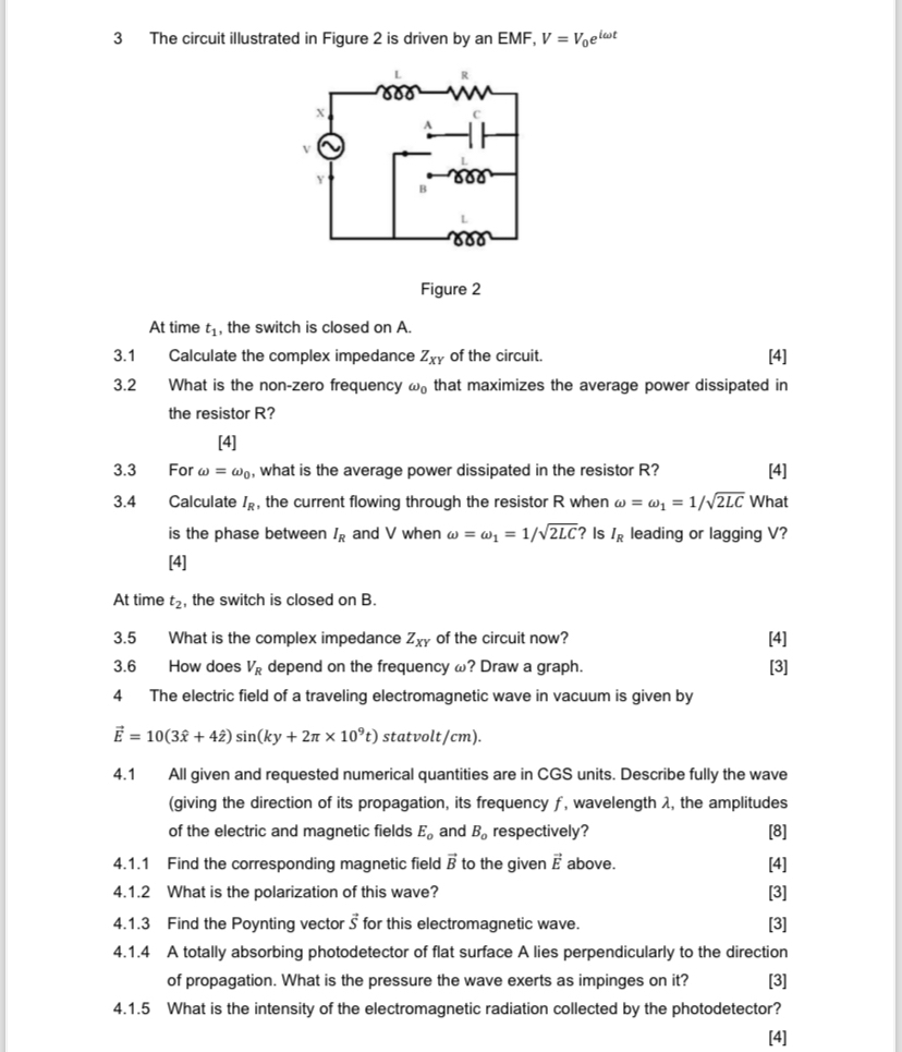 Solved 3 ﻿The circuit illustrated in Figure 2 ﻿is driven by | Chegg.com