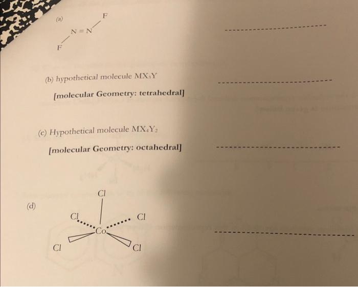 Solved 3. Determine the point group of each of the following | Chegg.com