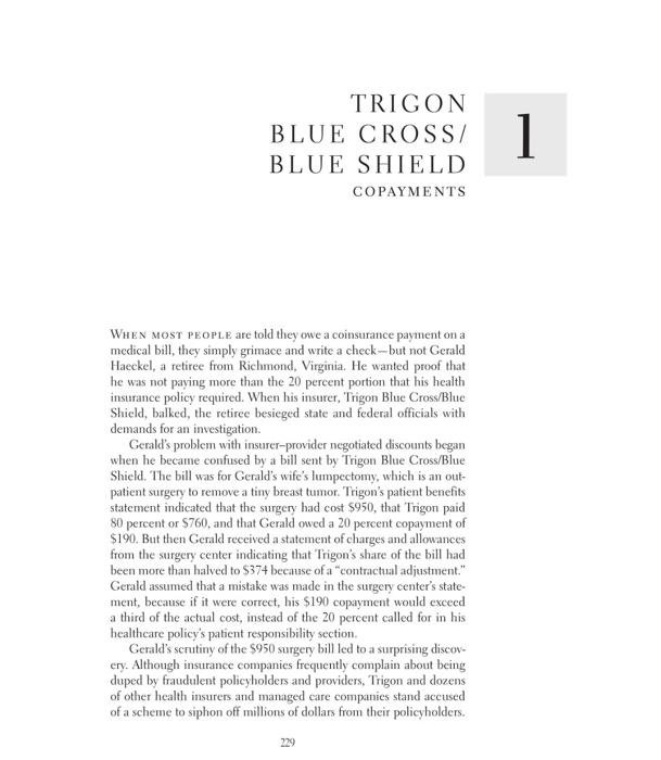 Solved TRIGON BLUE CROSS/ BLUE SHIELD COPAYMENTS 1 WHEN MOST | Chegg.com