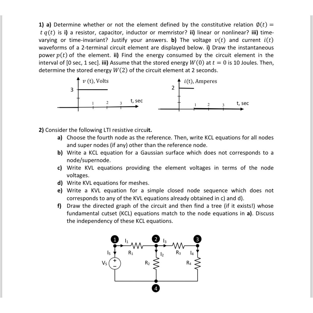 Solved a) ﻿Determine whether or not the element defined by | Chegg.com