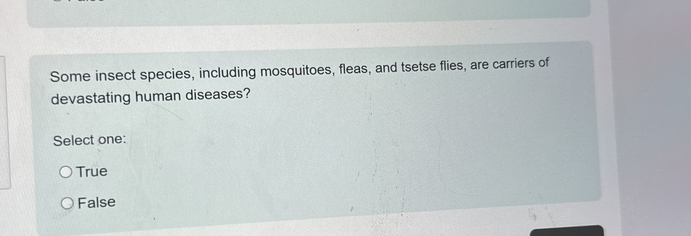 Solved Some insect species, including mosquitoes, fleas, and | Chegg.com