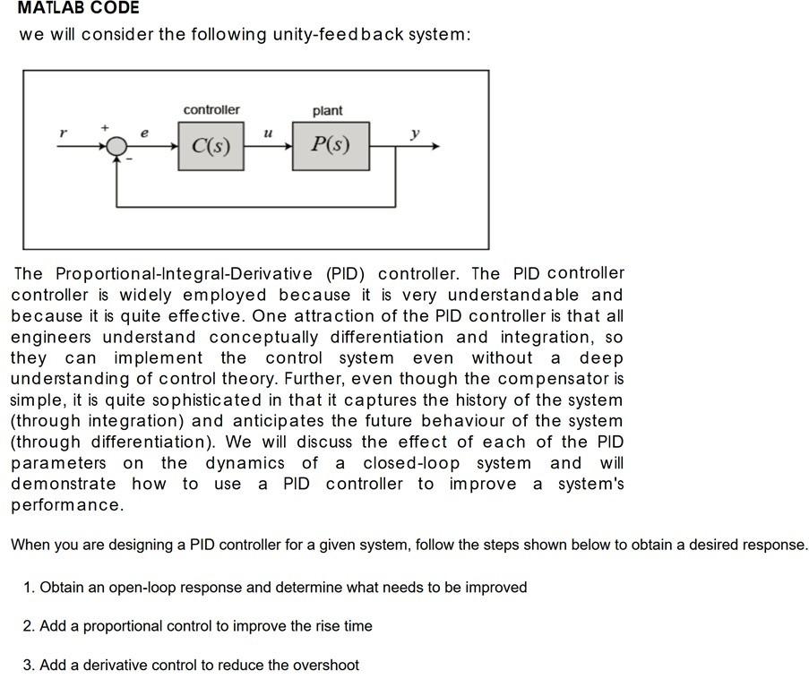 Solved MATLAB CODE we will consider the following | Chegg.com