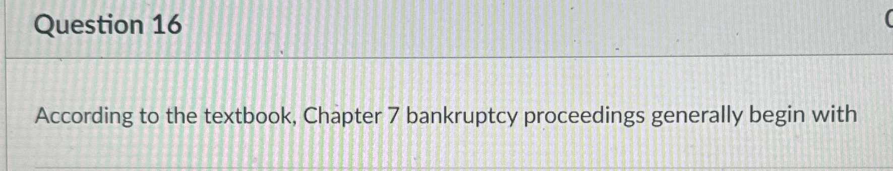 Solved Question 16According to the textbook, Chapter 7 | Chegg.com