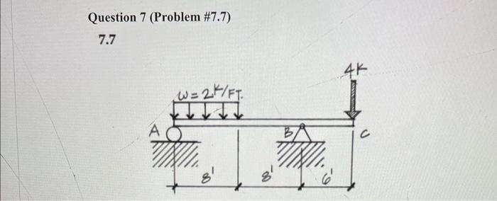 Solved Construct the Shear (V) and Moment (M) diagrams for | Chegg.com