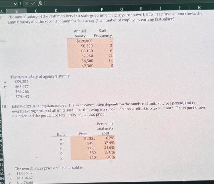 Solved The data below shows the commuting distance from home | Chegg.com