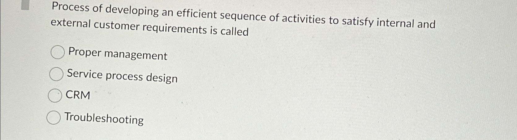 Solved Process of developing an efficient sequence of | Chegg.com