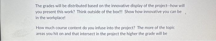 Instructions For your final assignment you will be | Chegg.com