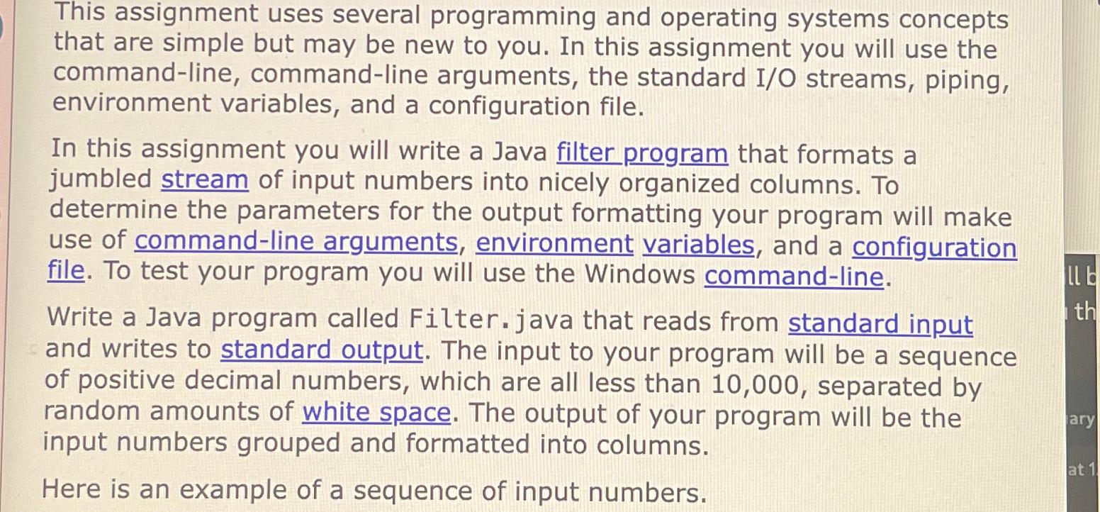Solved This assignment uses several programming and | Chegg.com