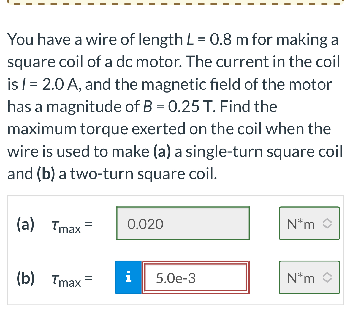 Solved You have a wire of length L=0.8m ﻿for making a square | Chegg.com