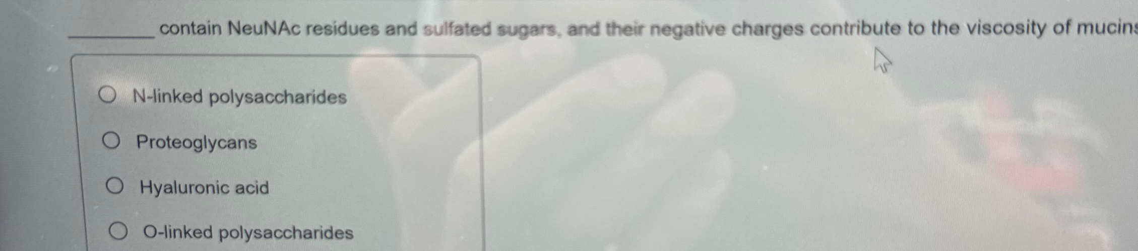 Solved contain NeuNAc residues and sulfated sugars, and | Chegg.com