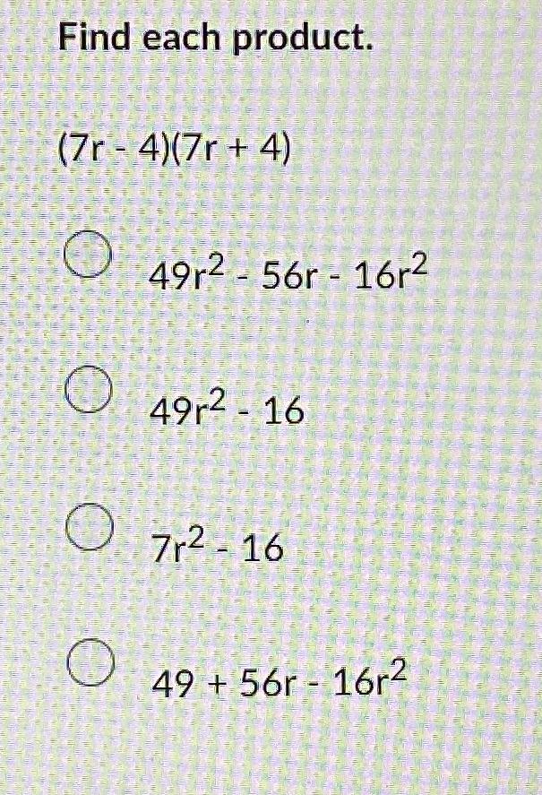 Find each | Chegg.com