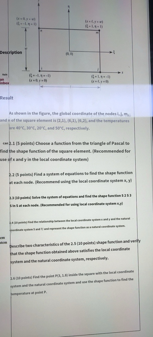 Solved ResultAs shown in the figure, the global coordinate | Chegg.com