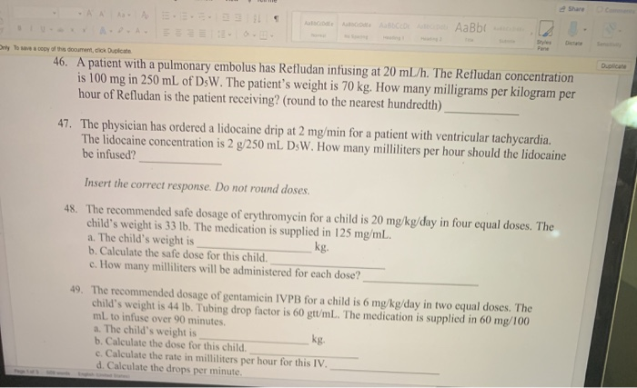 1 A AED Aalbi Only to soy of this document, dick | Chegg.com