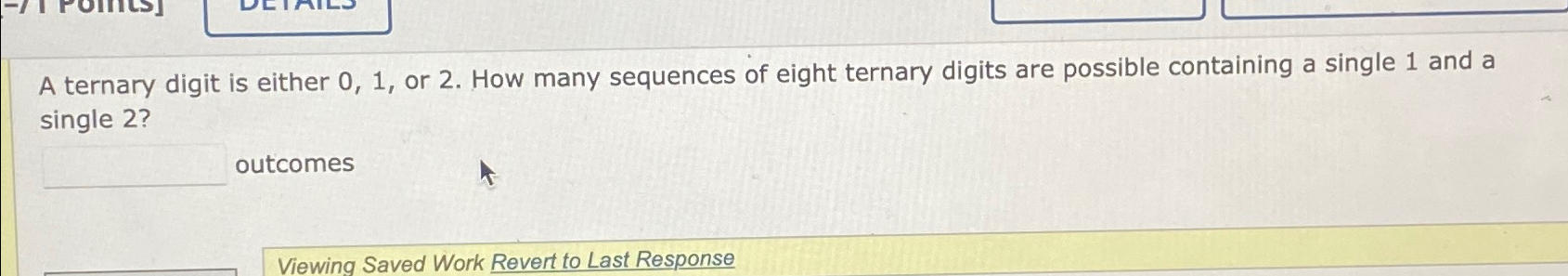 Solved A ternary digit is either 0,1 , ﻿or 2 . ﻿How many | Chegg.com