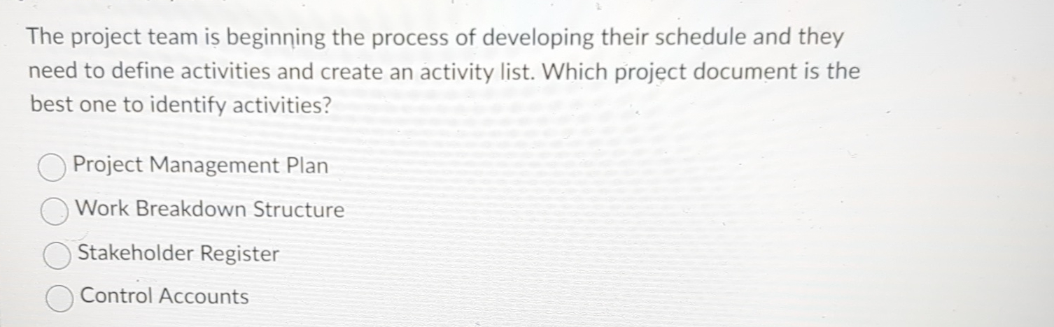 Solved The project team is beginning the process of | Chegg.com