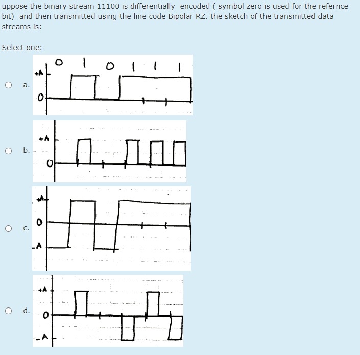 Solved uppose the binary stream 11100 ﻿is differentially | Chegg.com