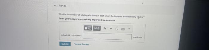 Solved Tive dimki musses of pre isofognas of cobel are 50 | Chegg.com