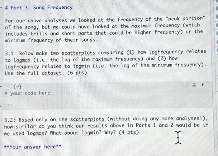 Solved For our above analyses we looked at the frequency of | Chegg.com