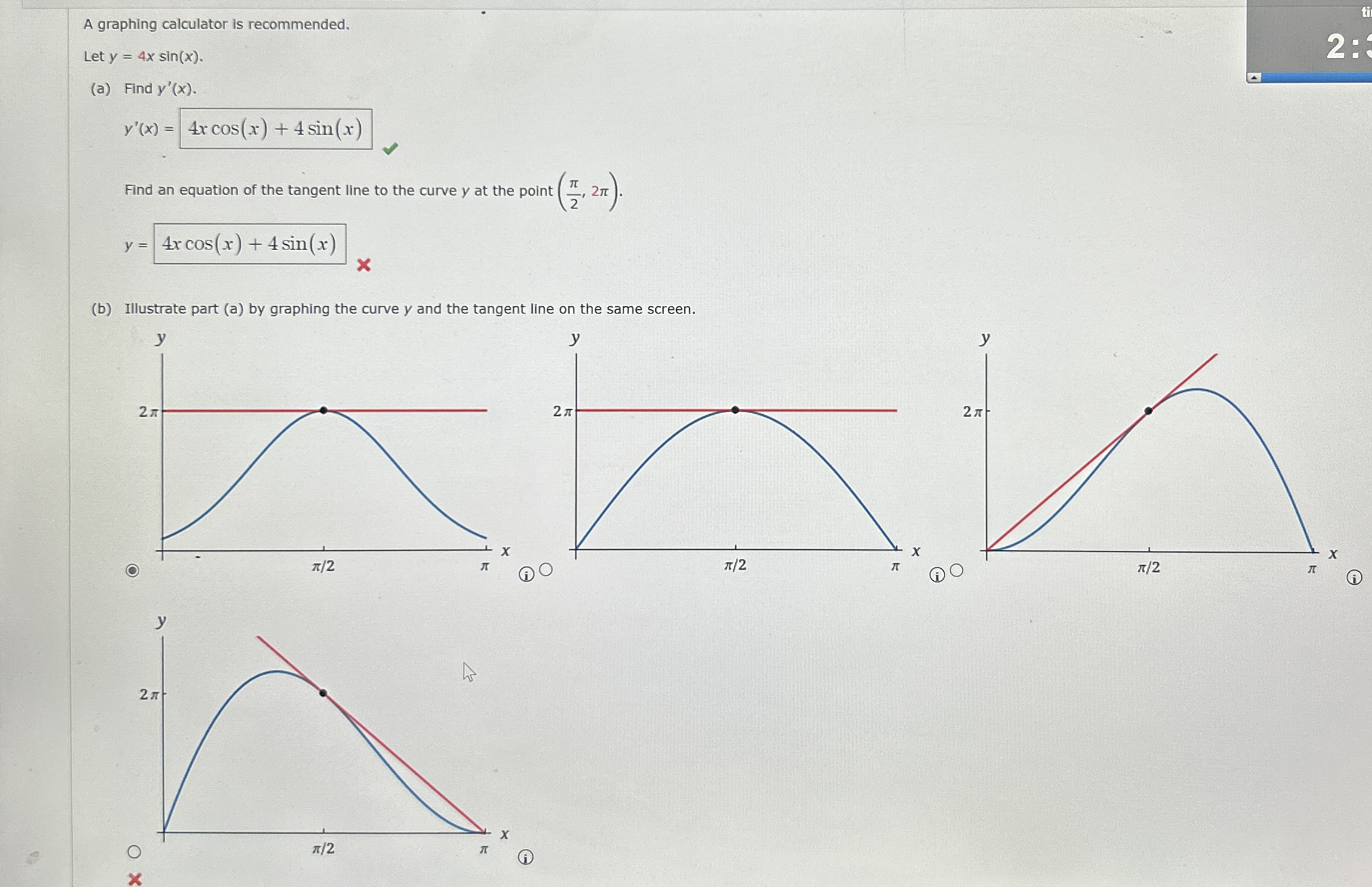 Solved A graphing calculator is recommended.Let | Chegg.com