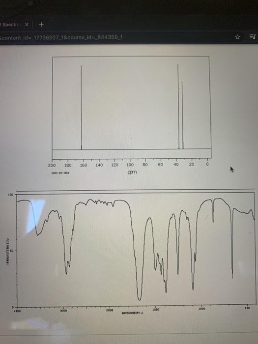 Solved 1. The following MS, IR, 'H NMR, and 'C NMR spectra | Chegg.com
