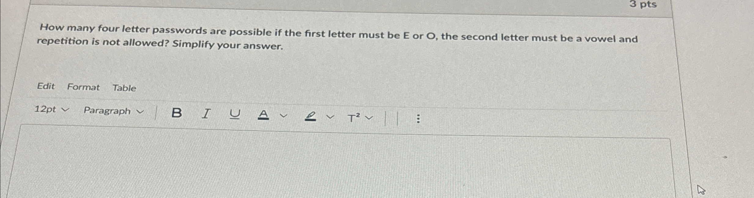 Solved How many four letter passwords are possible if the | Chegg.com