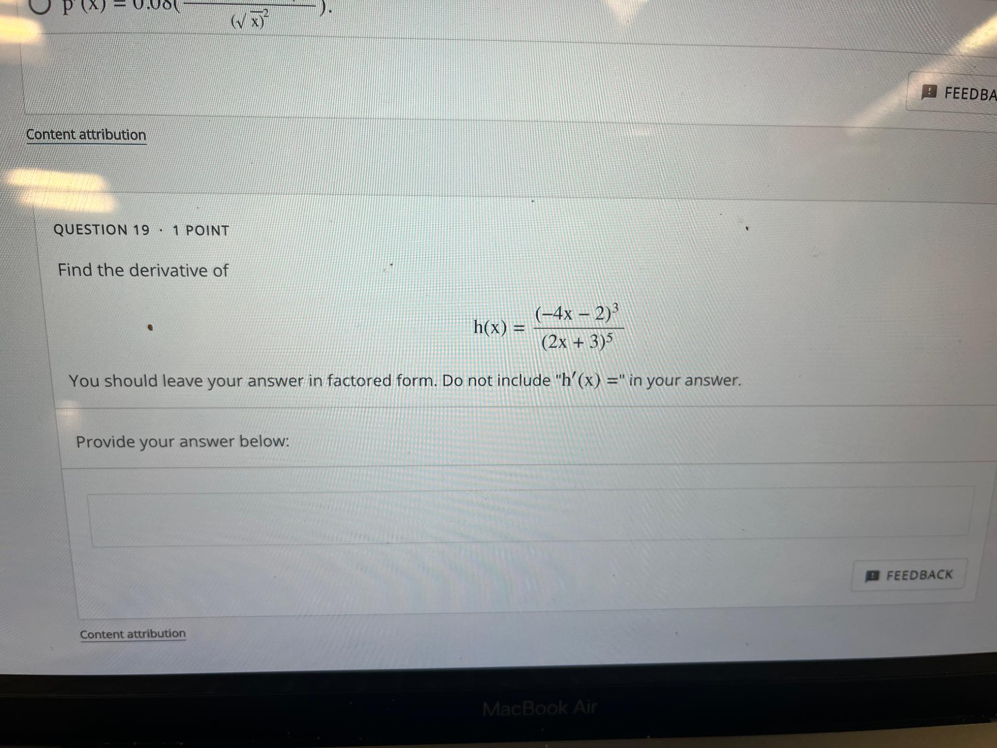 Solved Content attributionQUESTION 19*1 POINTFind the | Chegg.com Solved Content attributionQUESTION 19*1 POINTFind the | Chegg.com