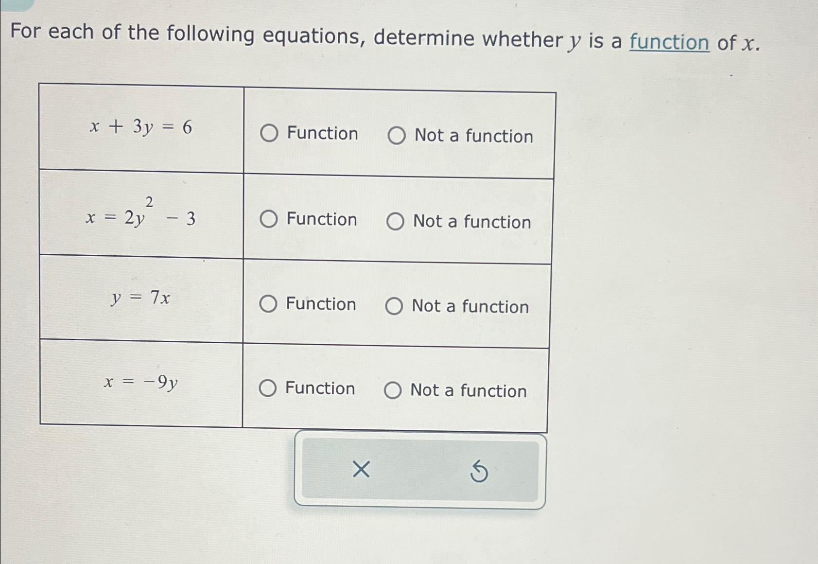 Solved For each of the following equations, determine | Chegg.com