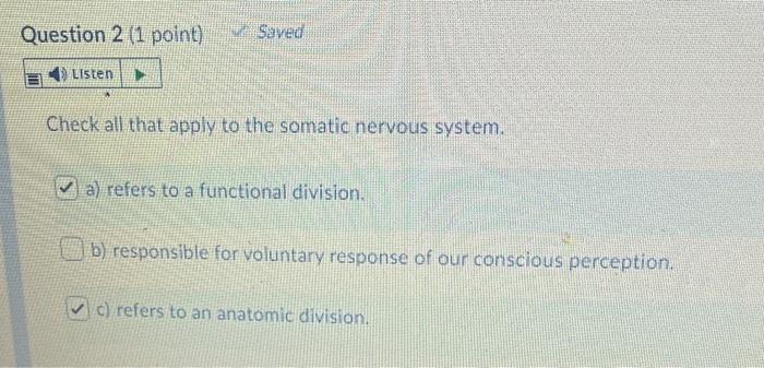 Solved Question 2 (1 point) Saved Listen Check all that | Chegg.com