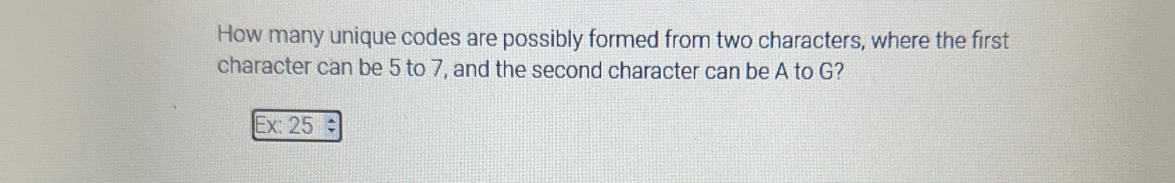 Solved How many unique codes are possibly formed from two | Chegg.com