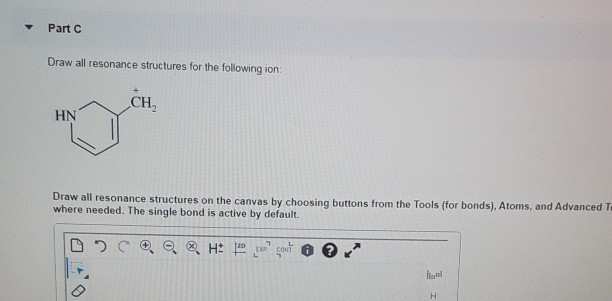 Solved Part B Draw all resonance structures for the | Chegg.com