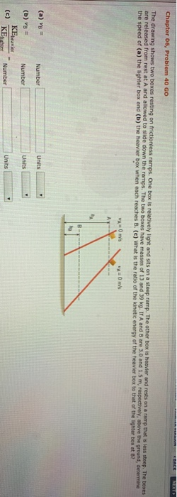 Solved Chapter 06, Problem 40 GO The drawing shows two boxes | Chegg.com