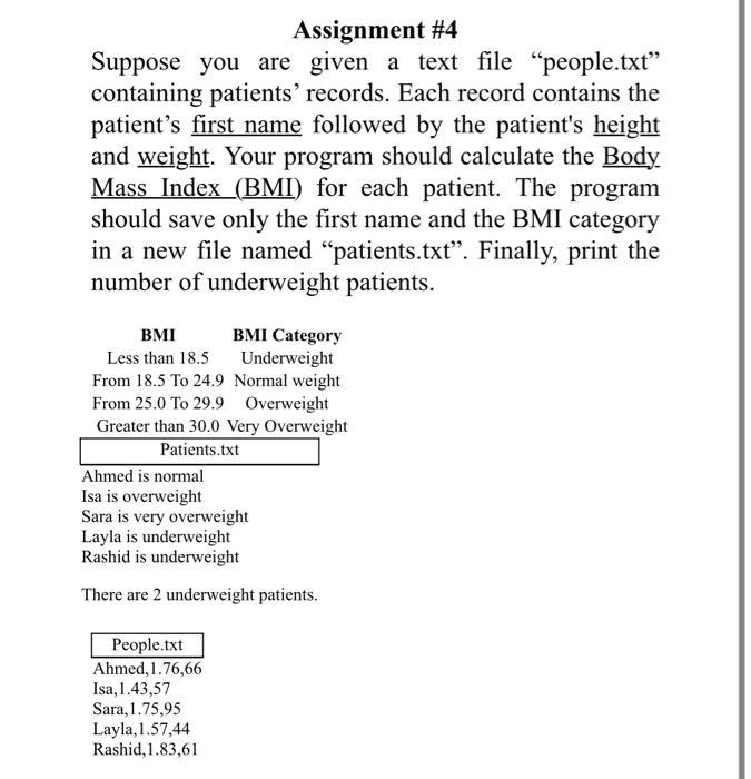 Solved Assignment \#4 Suppose you are given a text file | Chegg.com