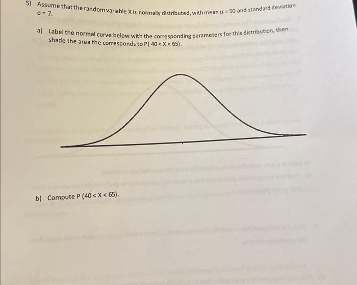 Solved 1) One graph in the figure below represents a normal | Chegg.com