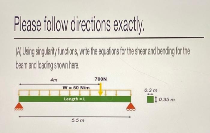 Solved Please follow directions exactly (A) Using | Chegg.com