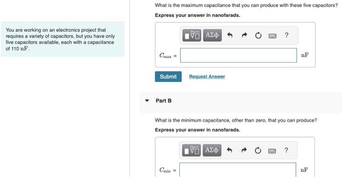 Solved What is the maximum capacitance that you can produce | Chegg.com
