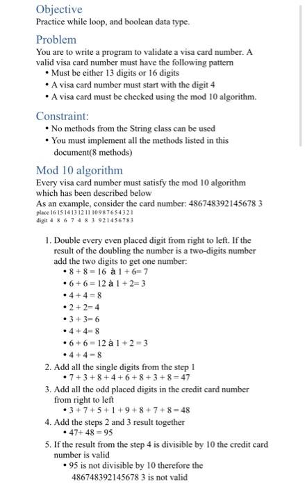 Solved Objective Practice while loop, and boolean data type. | Chegg.com