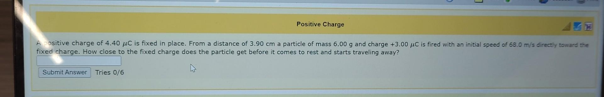 Solved A positive charge of 4.40μC is fixed in place. From a | Chegg.com