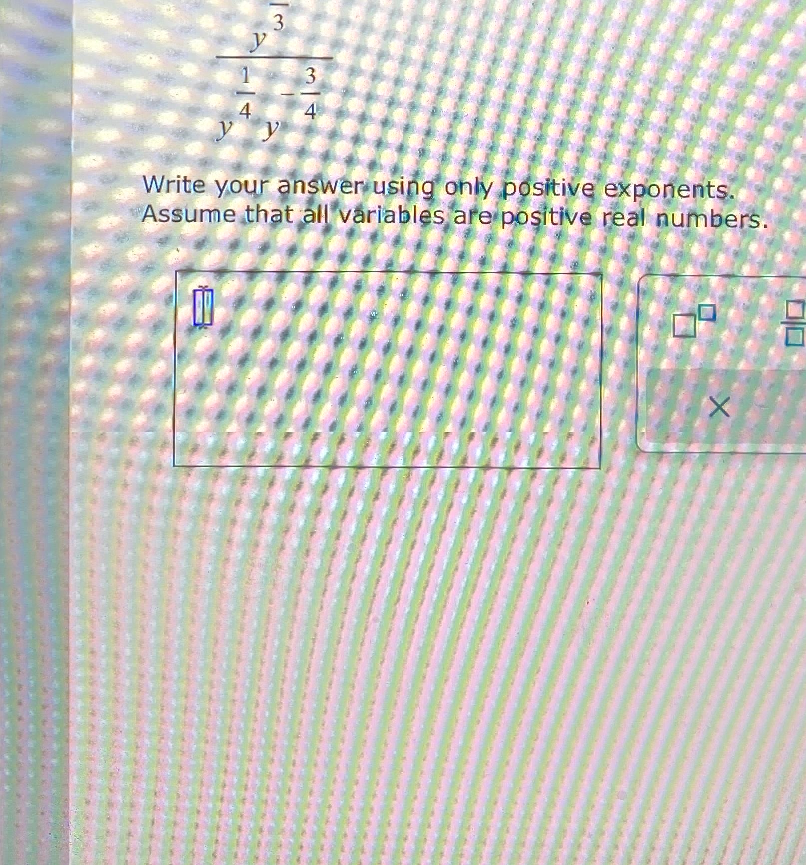 Solved y?bar (3)y14-3y-Write your answer using only positive | Chegg.com