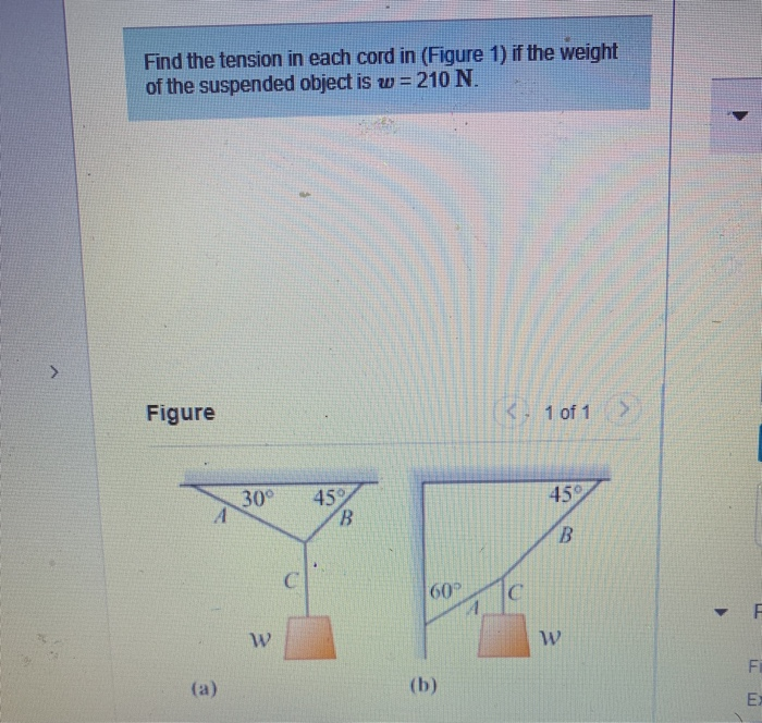 Solved find the tension in cord A for system (a)Find the | Chegg.com