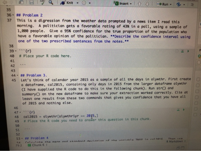 Solved e Q Knit- Insert - 3 Run - - 35 36 - ## Problem 2 37 | Chegg.com