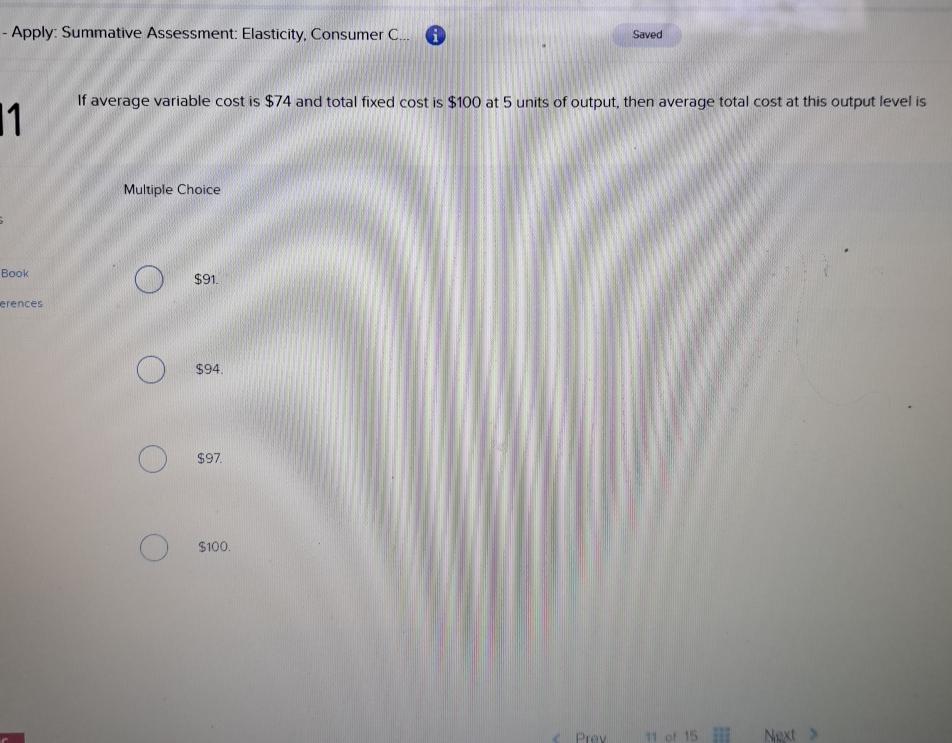 Solved Apply: Summative Assessment: Elasticity, Consumer | Chegg.com