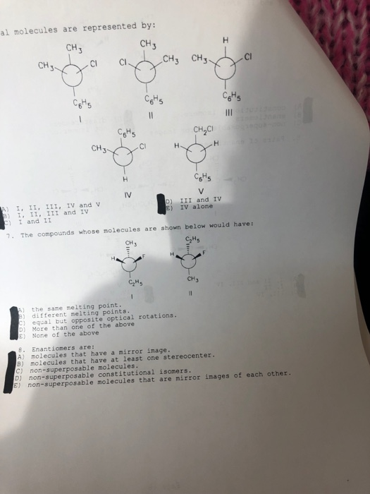 Solved al molecules are represented by: CH3 CH3 CHI CI CH3 | Chegg.com