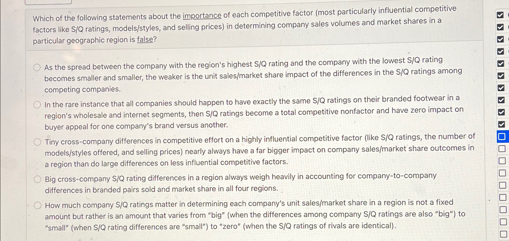 Solved Which of the following statements about the | Chegg.com