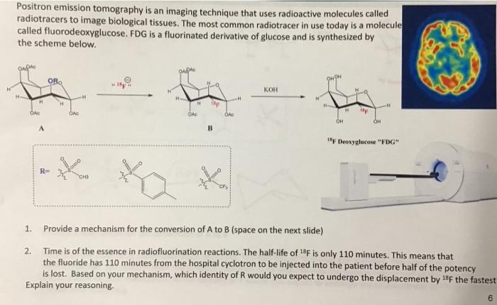 Solved Synthesis of FDG (10 minute discussion) Provide a | Chegg.com