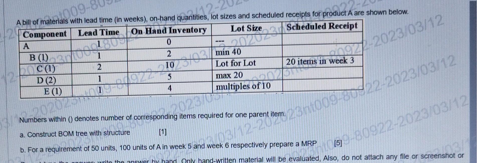 Solved Numbers within () denotes number of corresponding | Chegg.com