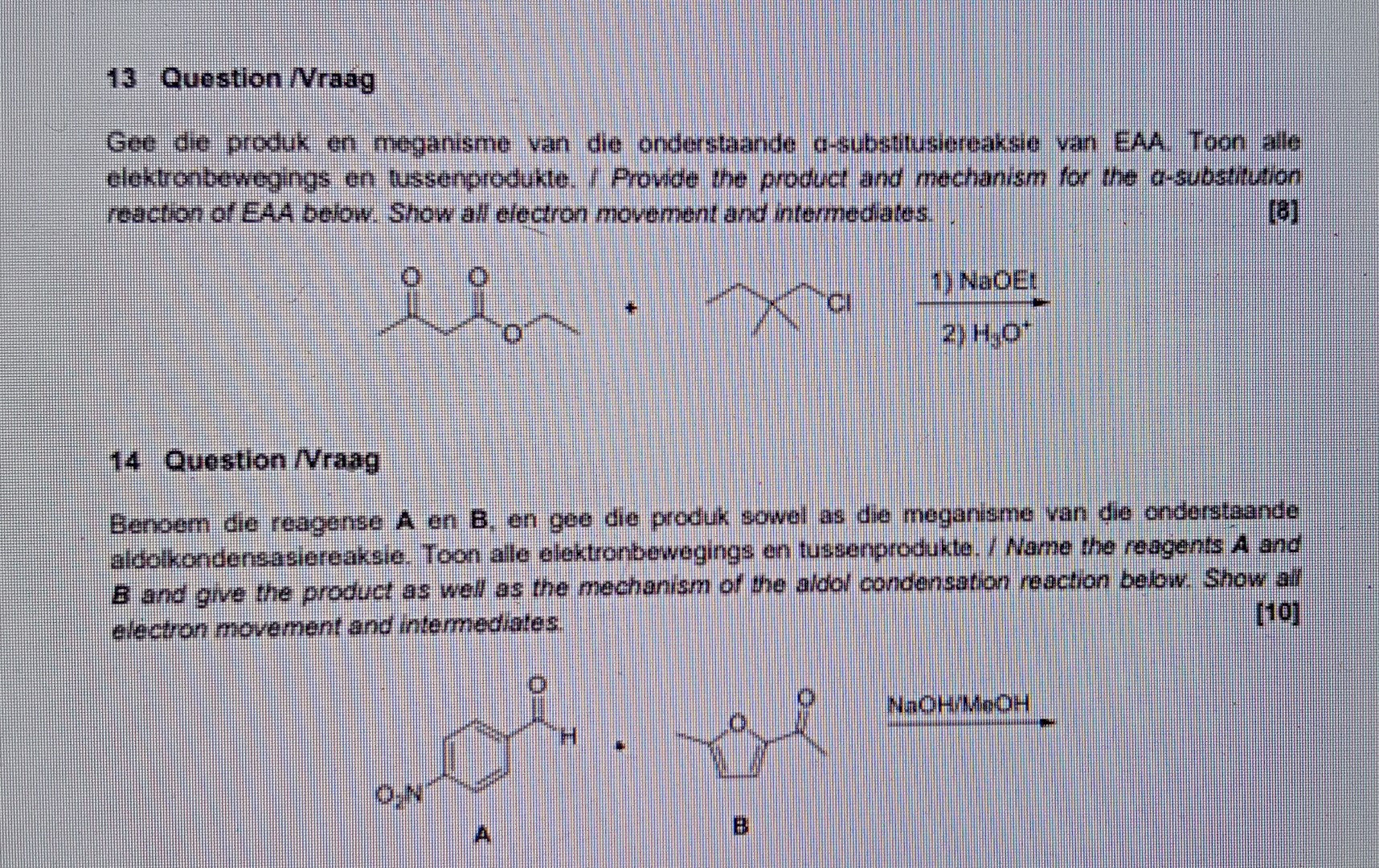 13 ﻿Question NraagGee die produk en meganisme van die | Chegg.com
