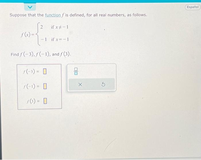 Solved Suppose that the function f is defined, for all real | Chegg.com