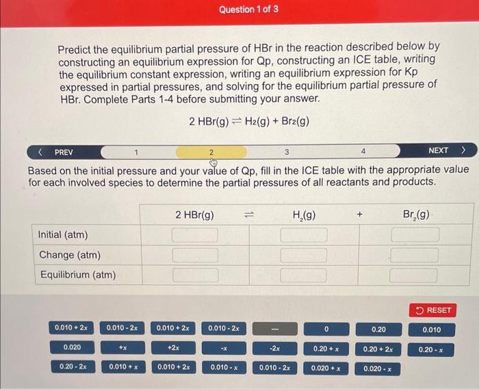 Solved I need help completing the ICE table! If possible | Chegg.com