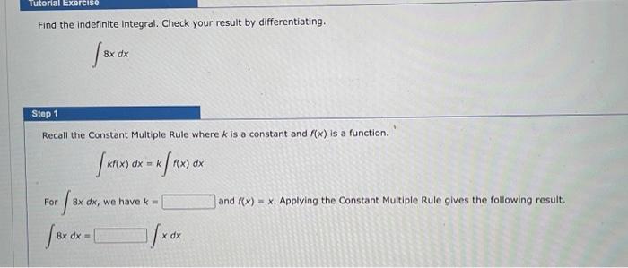 Solved Find the indefinite integral. (Use C for the constant | Chegg.com