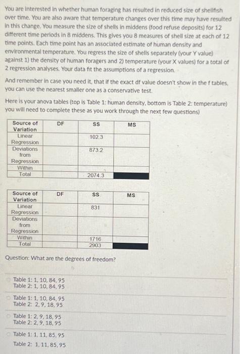 Solved You are interested in whether human foraging has | Chegg.com